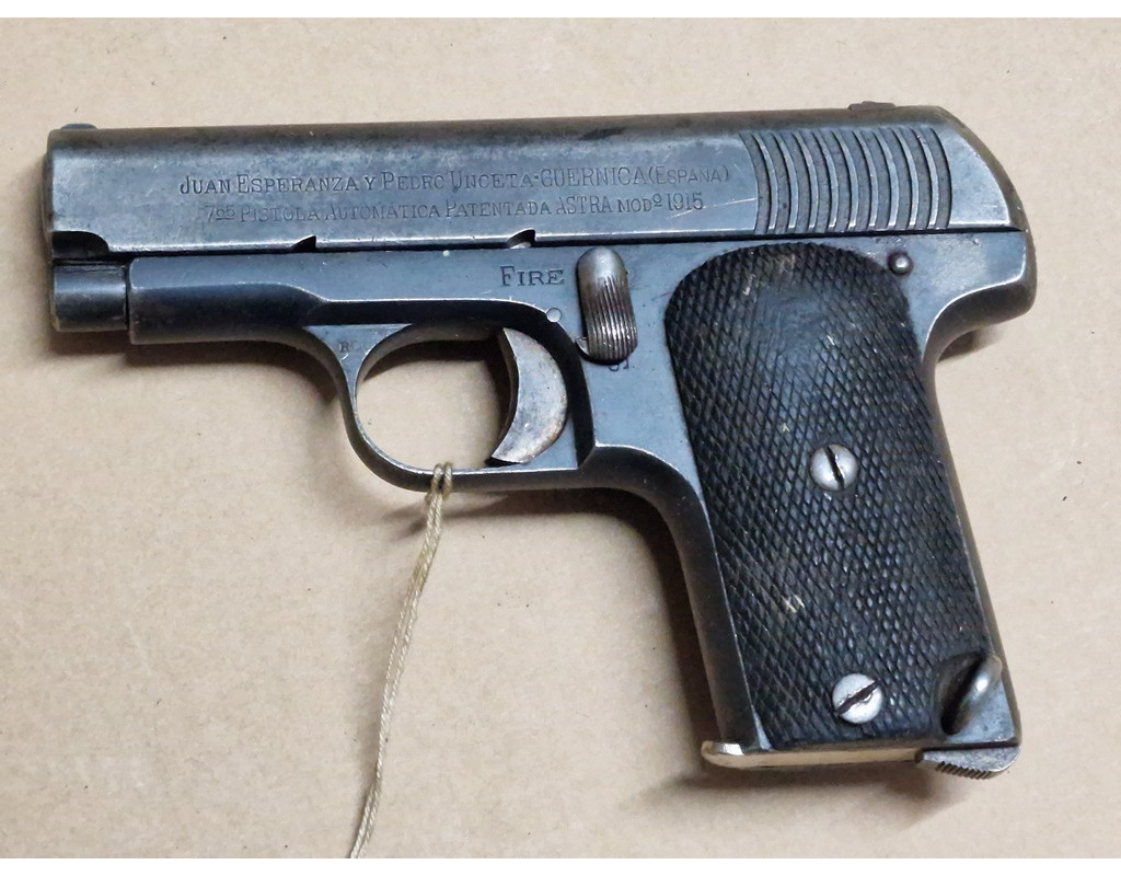 PISTOLET TYPE RUBY MODELE COURT 7coups pour TANKISTE ASTRA 1915 GU ...