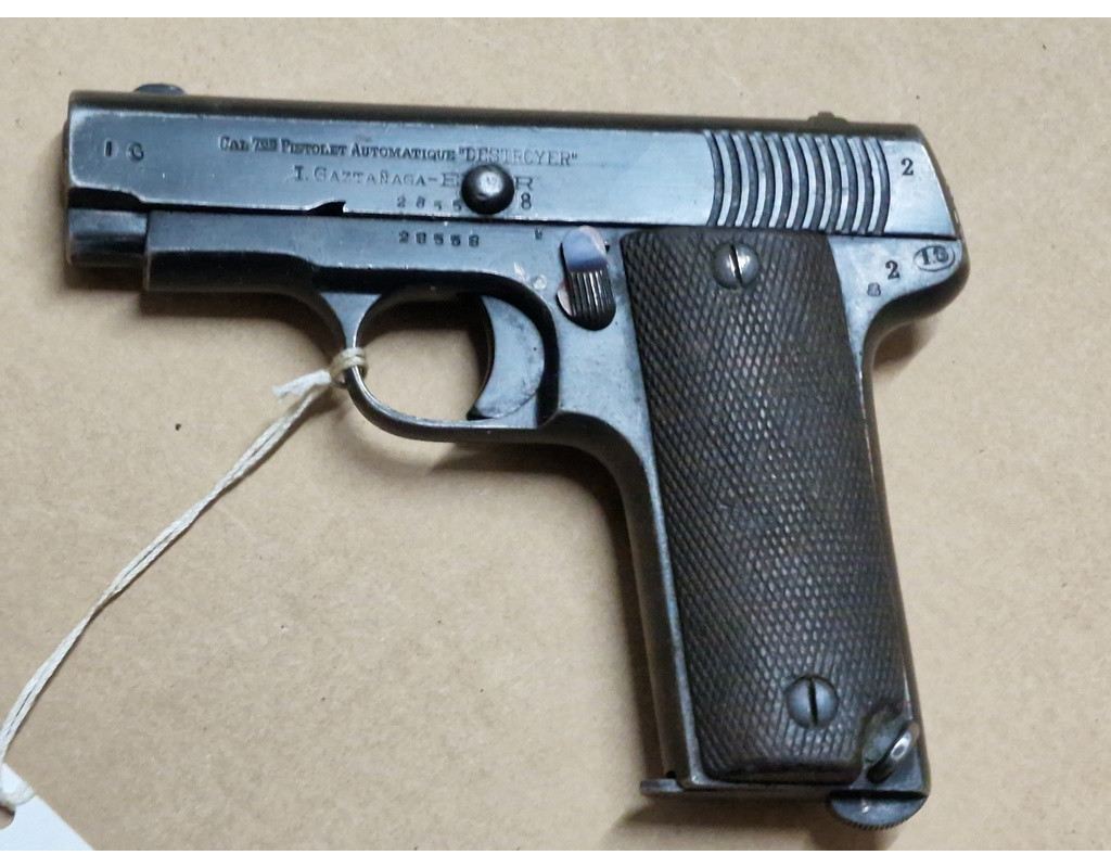 PISTOLET TYPE RUBY DESTROYER I GAZTANAGA EIBAR CALIBRE 7.65 BROWNIN ...