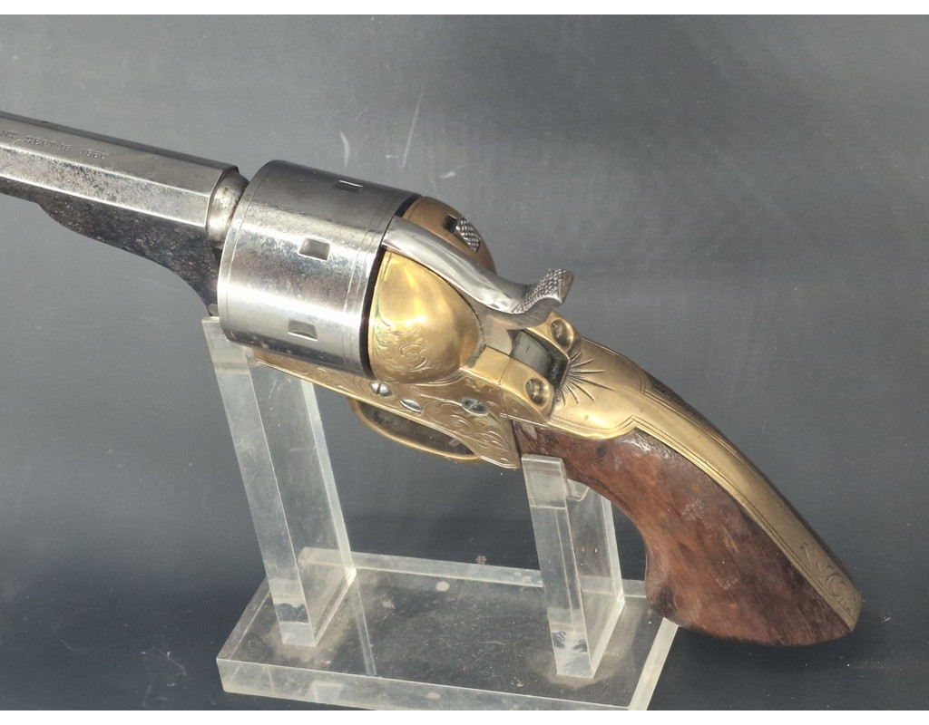 MOORE PATENT FIREARMS COMPANY SINGLE ACTION BELT REVOLVER 1860 Cali...
