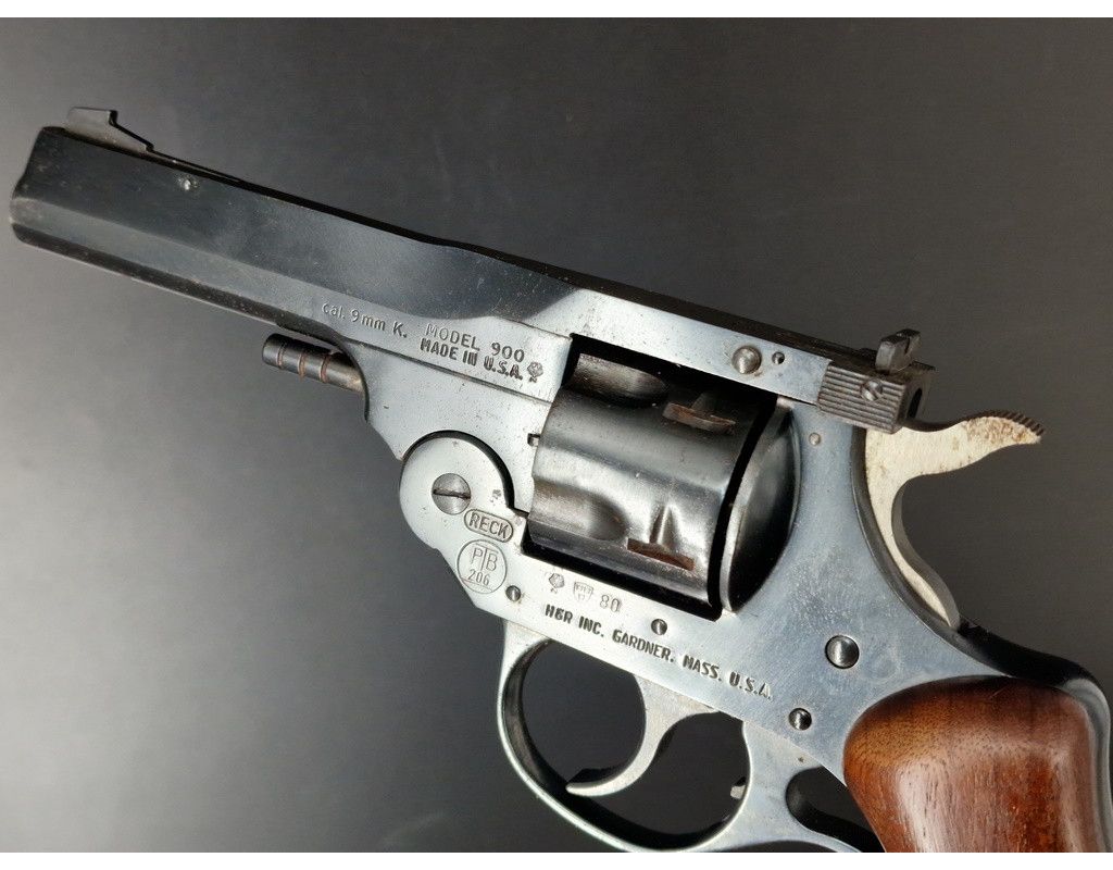 REVOLVER 9mm A BLANC HARRINGTON RICHARDSON MODELE 900 RECK CALIBRE ...