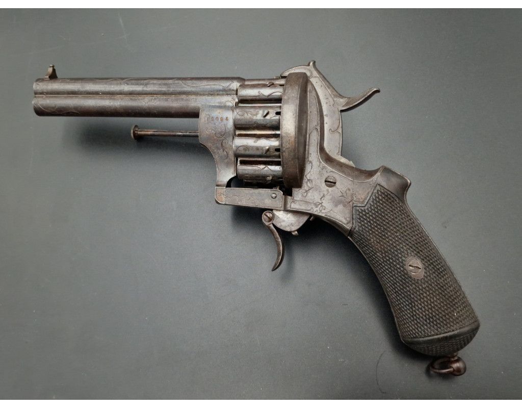 REVOLVER LEFAUCHEUX MODELE 1864 20 COUPS CALIBRE 7mm A BROCHE - FRA...
